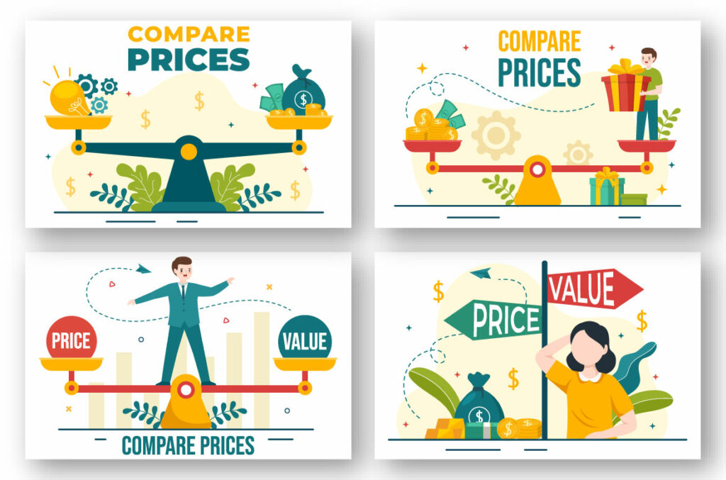 10 Compare Prices Economy Illustration - MasterBundles