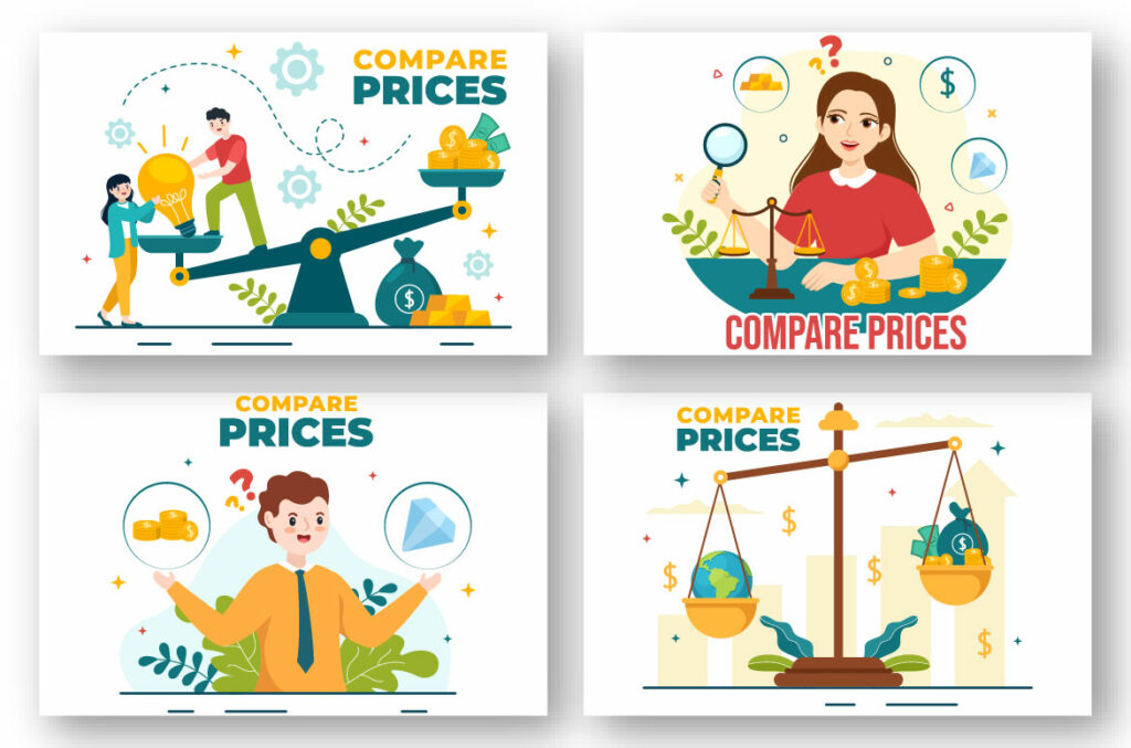 10 Compare Prices Economy Illustration - MasterBundles