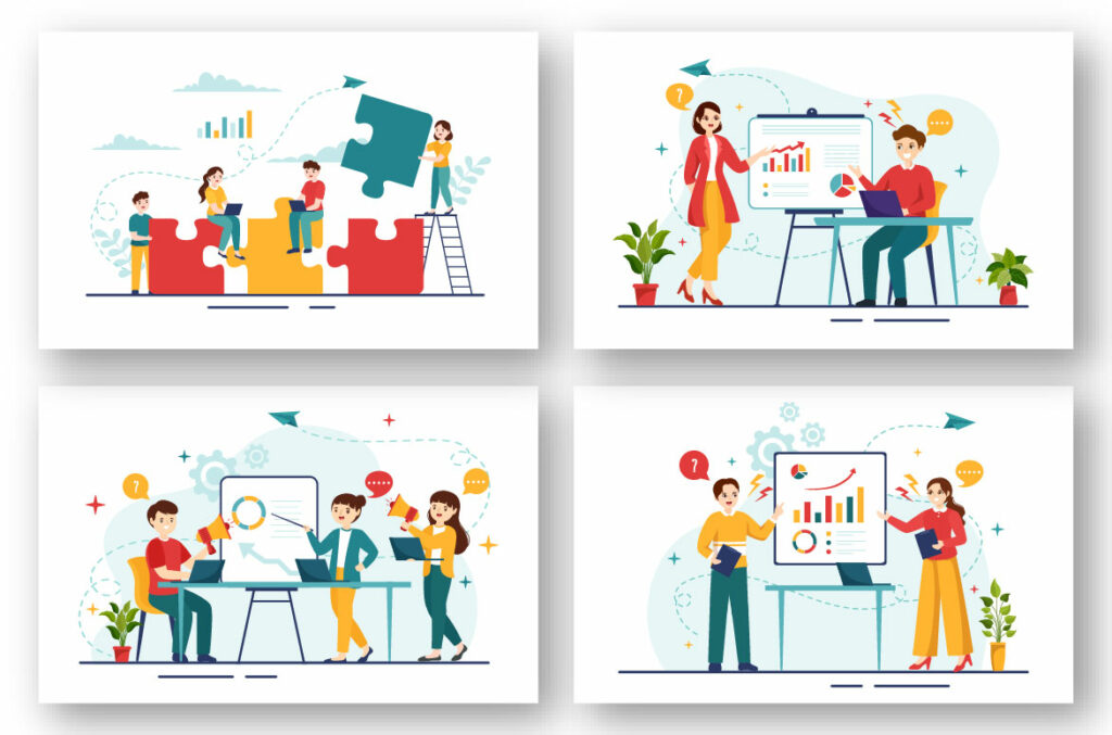 12 Conflict Resolution and Management Illustration - MasterBundles