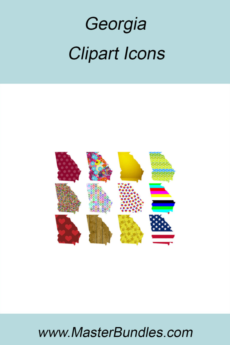 12 STYLISH GEORGIA STATE CLIPART ICONS - MasterBundles