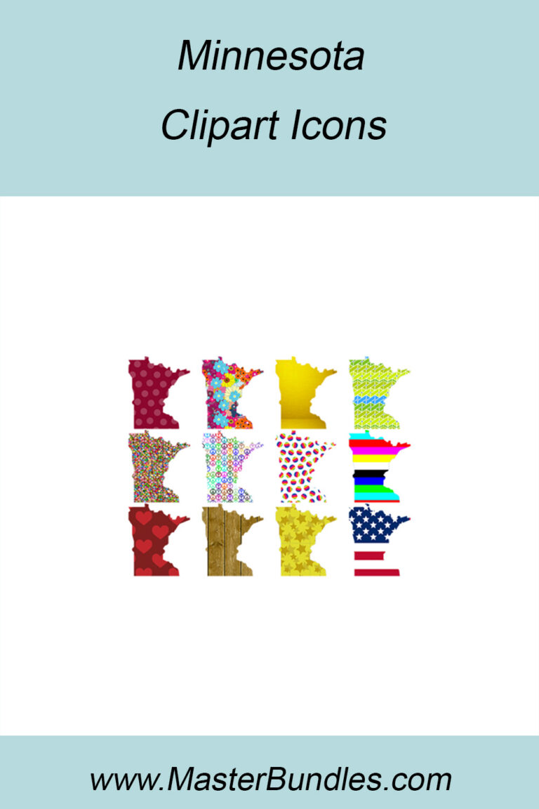 12 STYLISH MINNESOTA STATE CLIPART ICONS - MasterBundles