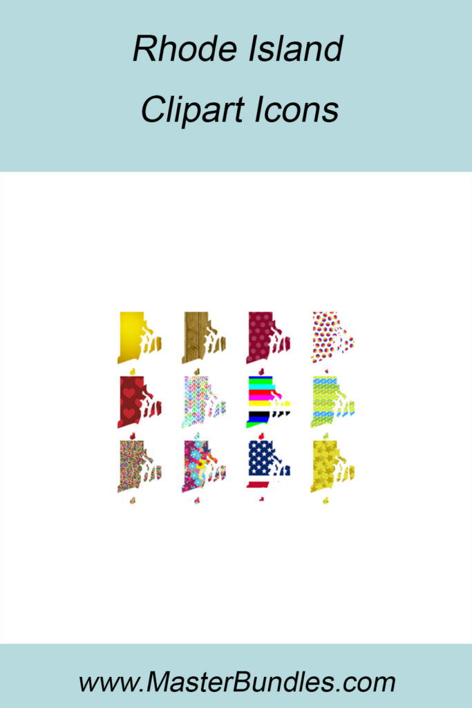 12 STYLISH RHODE ISLAND STATE CLIPART ICONS - MasterBundles