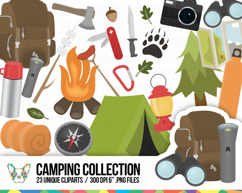 Camping Clipart Set – MasterBundles