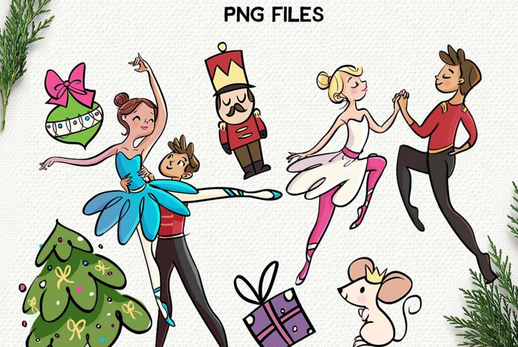 Nutcracker Christmas Ballet Clipart – MasterBundles