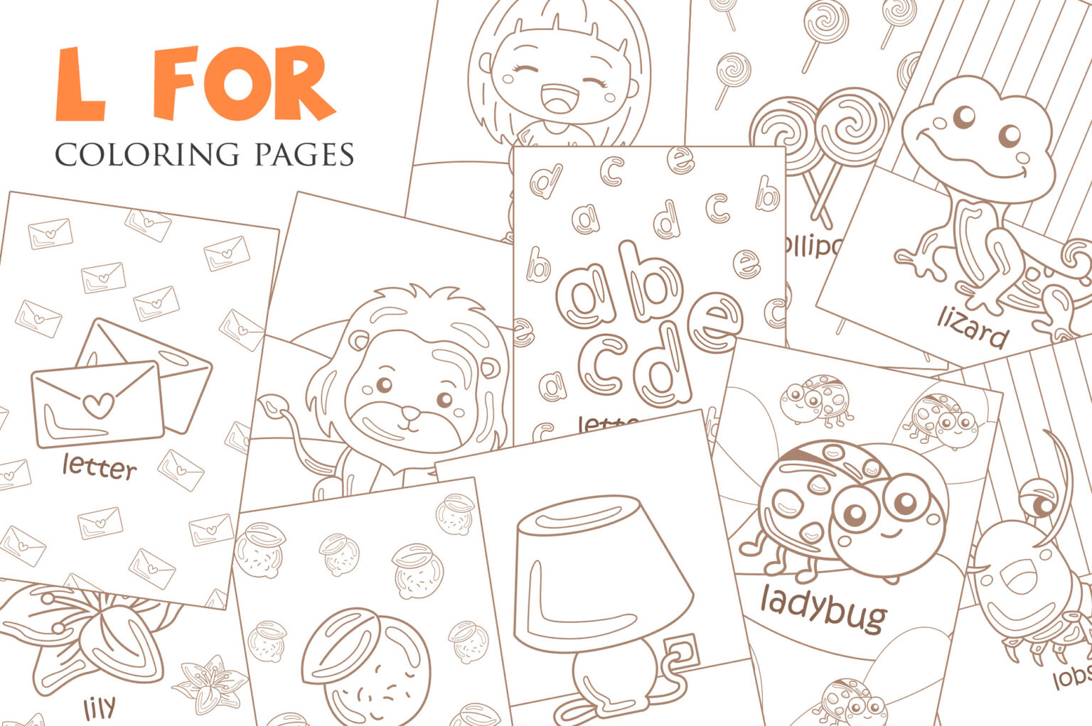 Alphabet L For Vocabulary School Letter Reading Writing Font Study ...