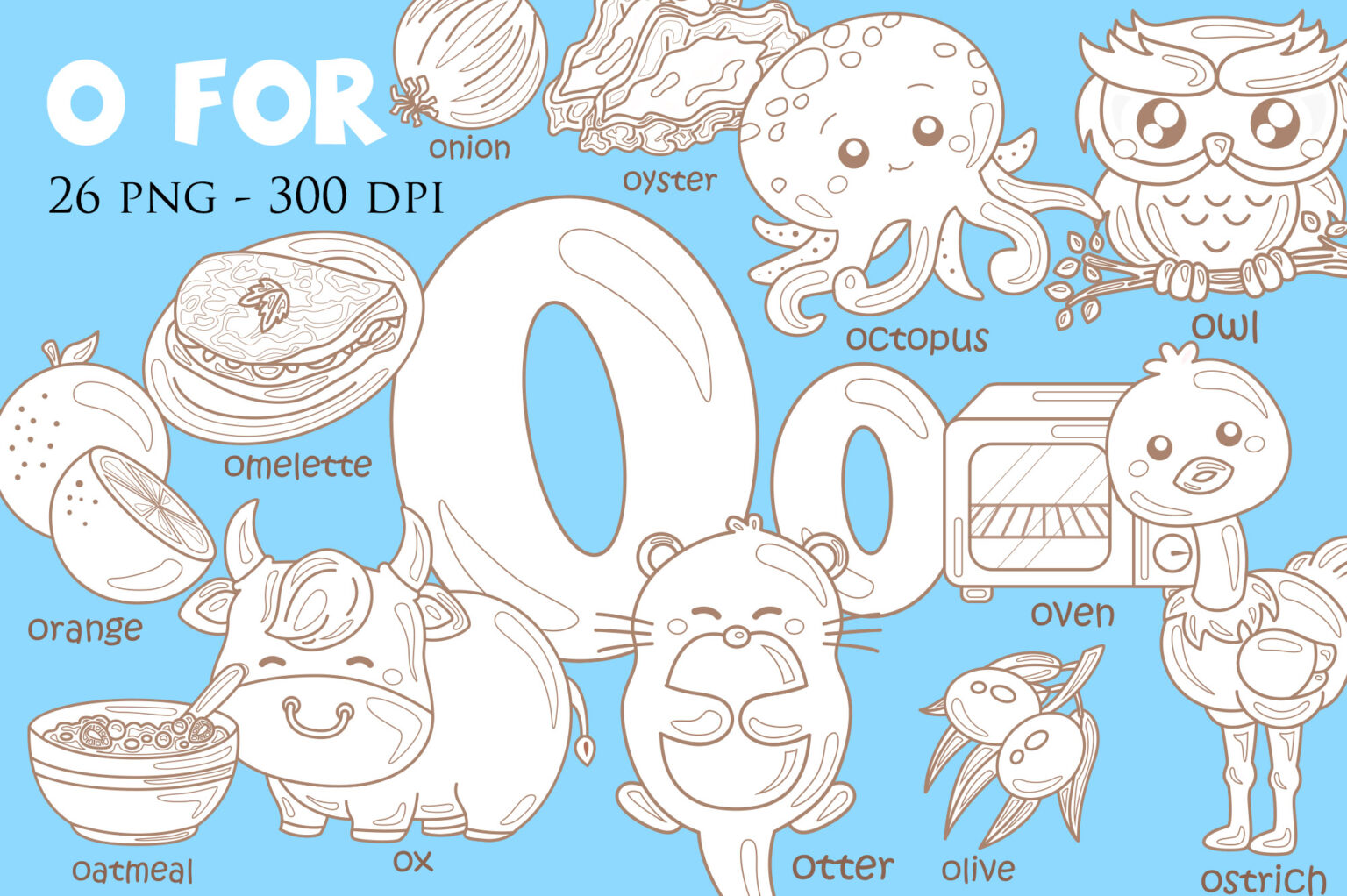 Alphabet O For Vocabulary School Letter Reading Writing Font Study ...