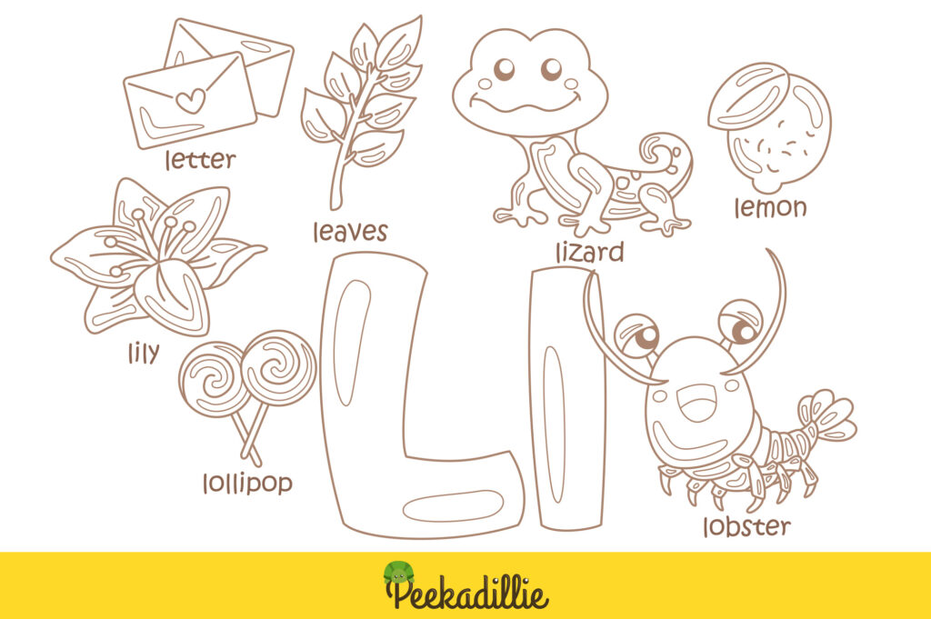 Alphabet L For Vocabulary School Letter Reading Writing Font Study ...