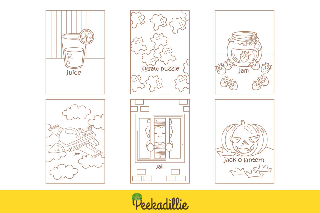 Alphabet J For Vocabulary School Letter Reading Writing Font Study ...