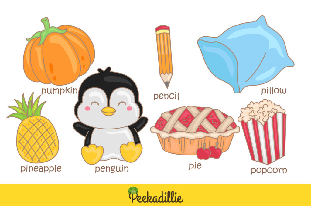 Alphabet P For Vocabulary School Letter Reading Writing Font Study ...