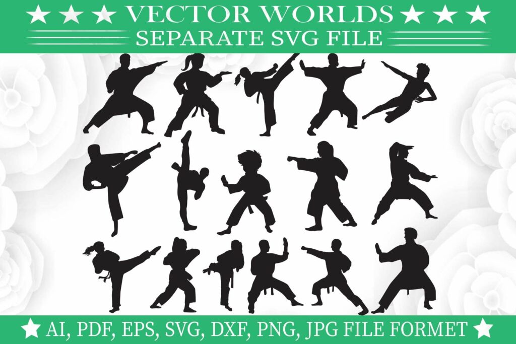Karate Svg, Japan, Kung Fu Svg – MasterBundles