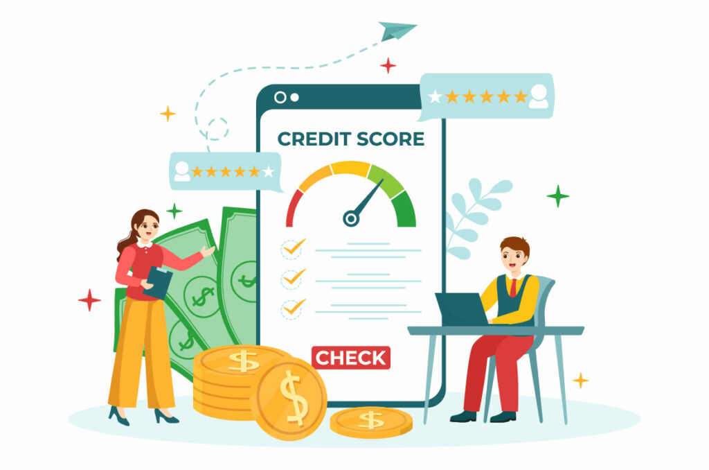 14 Credit Score Vector Illustration - MasterBundles