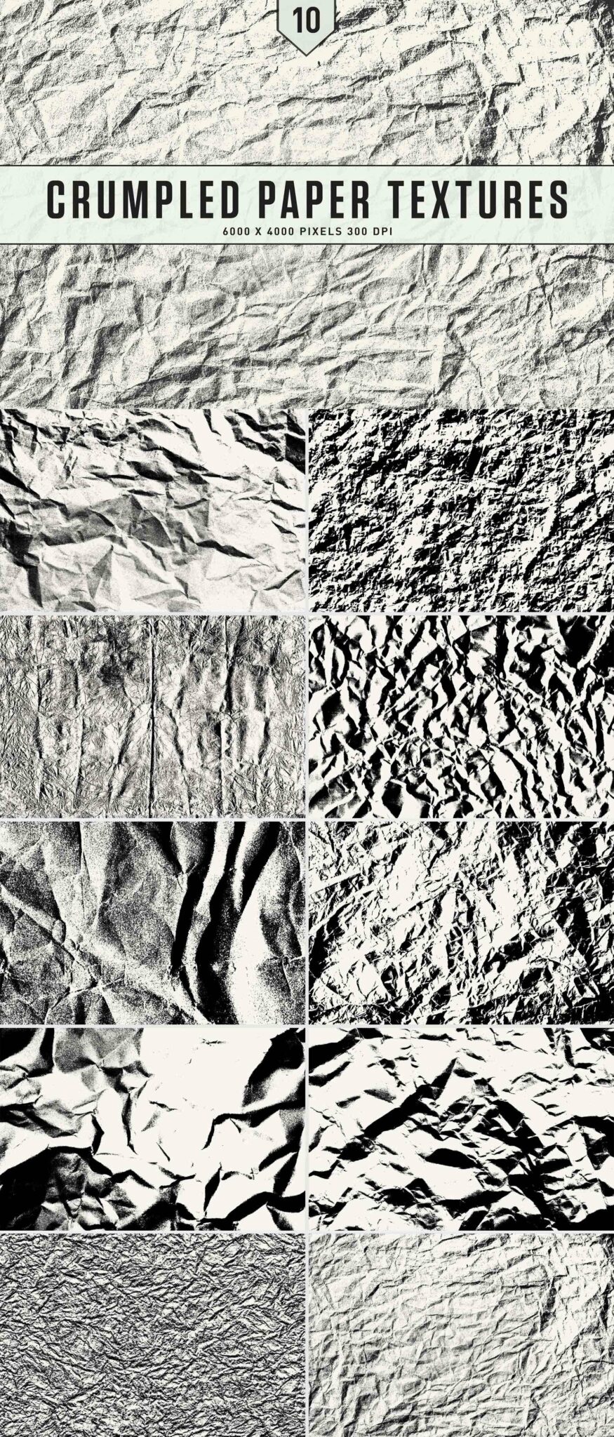 Crumpled Paper Textures – MasterBundles