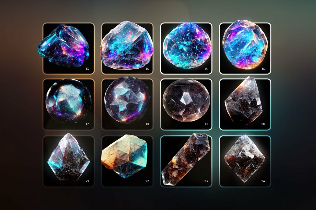 3D Gems & Crystals Collection – MasterBundles