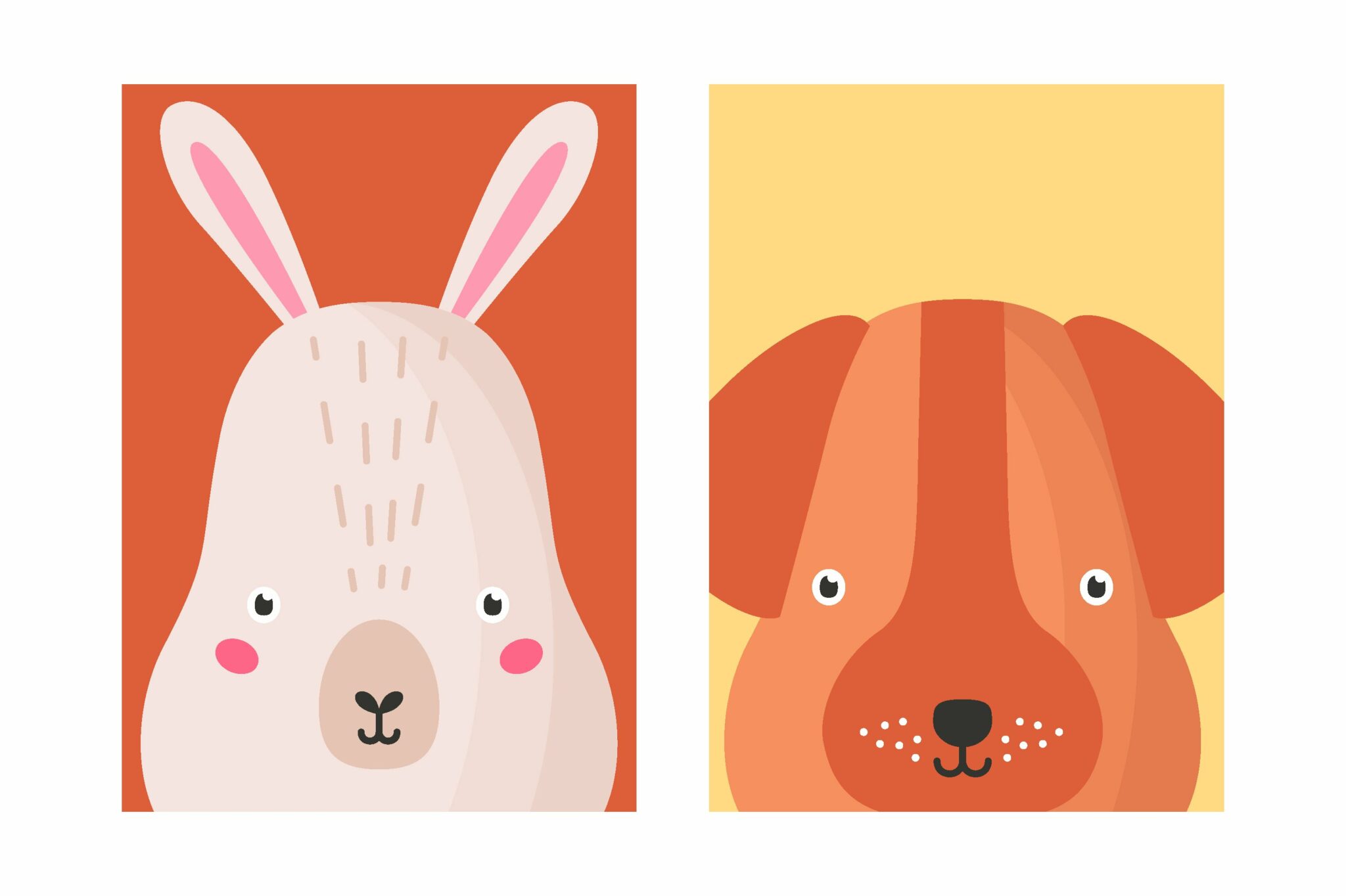 Cute animals card set – MasterBundles