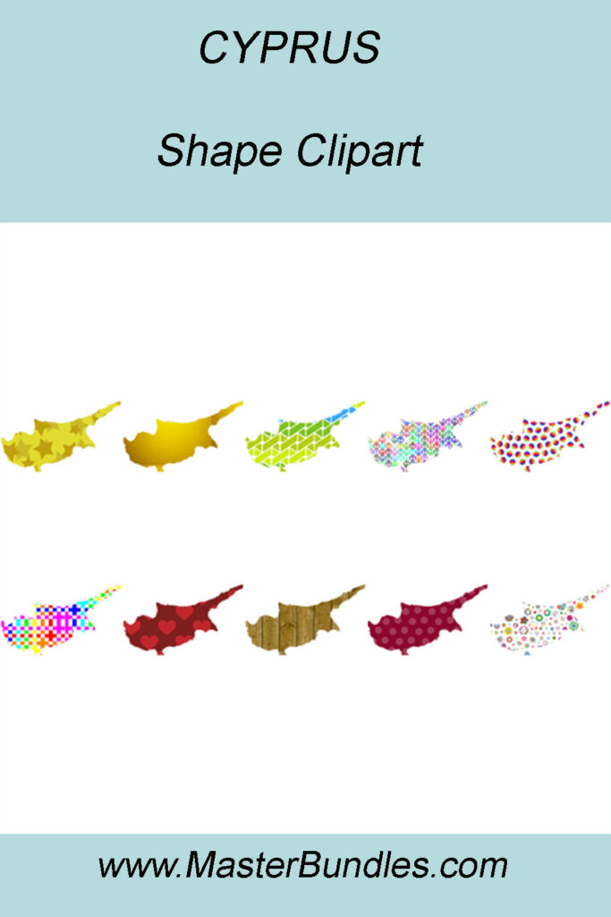 CYPRUS SHAPE CLIPART ICONS - MasterBundles