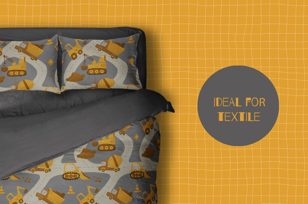 Construction trucks patterns – MasterBundles