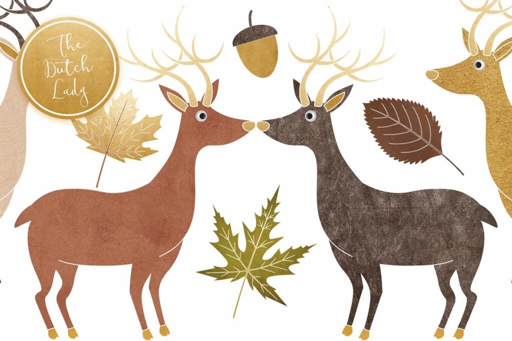 Fall Forest Clipart Set – MasterBundles