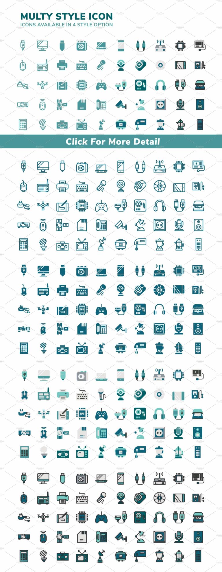 200 Device Icon Pack – MasterBundles