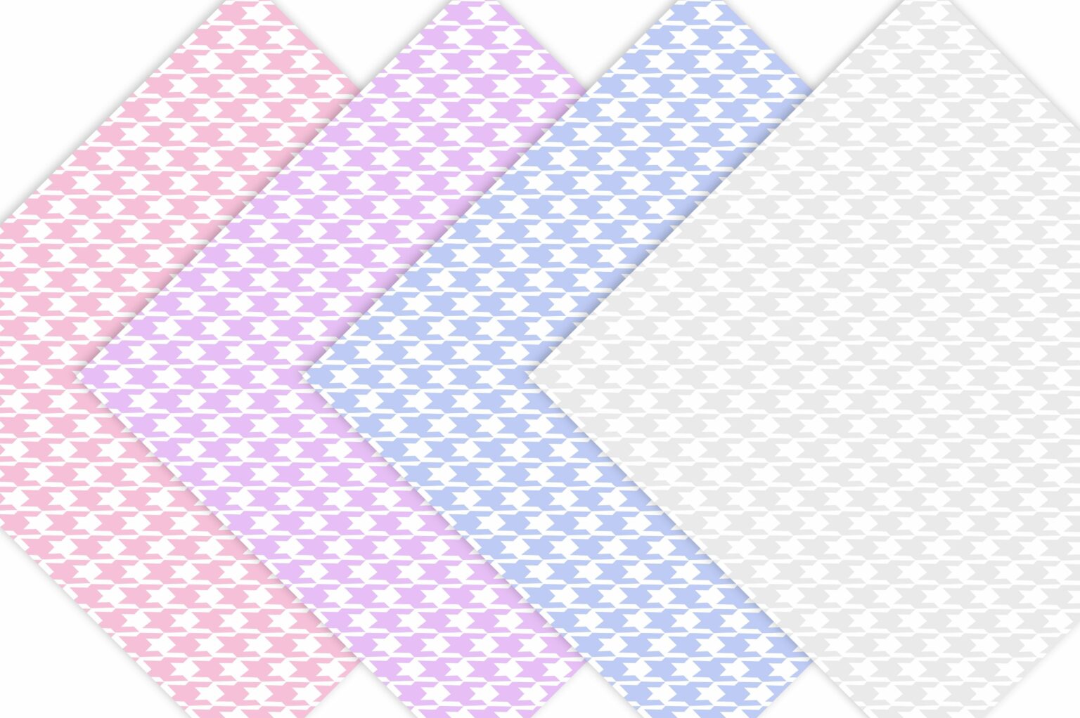 Pastel Houndstooth Digital Paper – MasterBundles