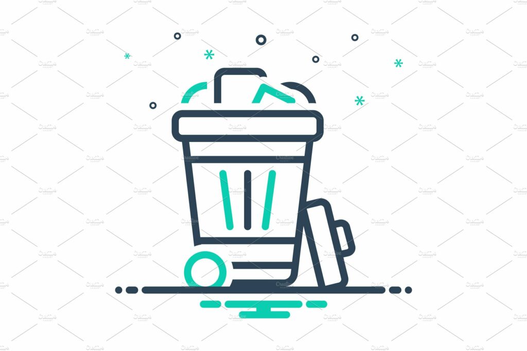 Disposal rubbish mix icon – MasterBundles