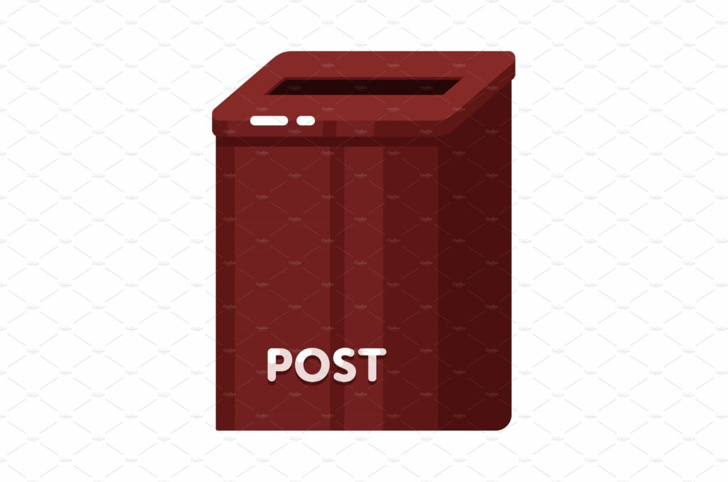 Postal letterbox isolated on white – MasterBundles
