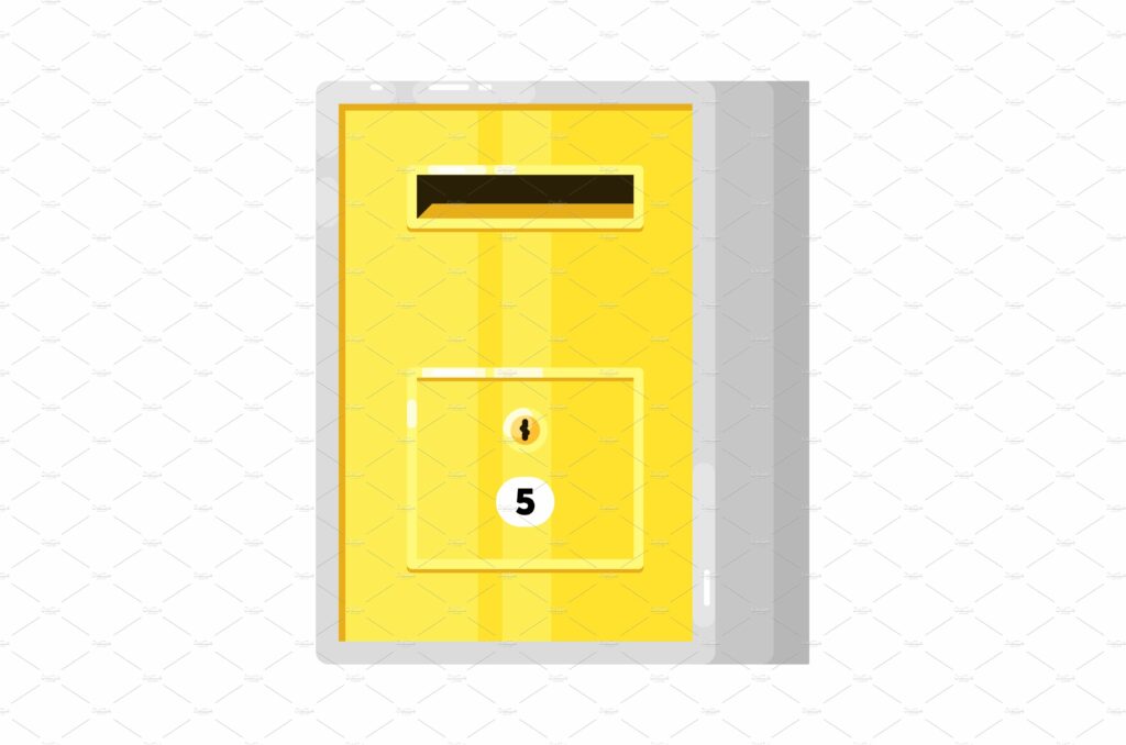 Mailbox with apartment number – MasterBundles