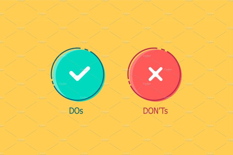 Do and Dont check tick marks vector – MasterBundles