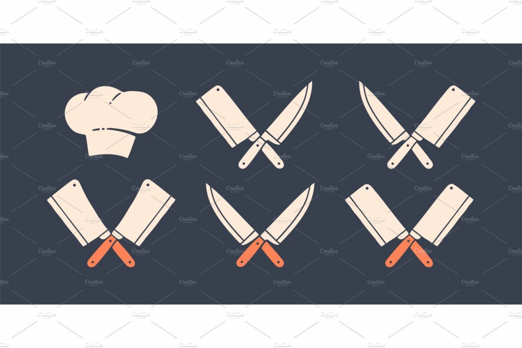 Set of restaurant knives icons – MasterBundles