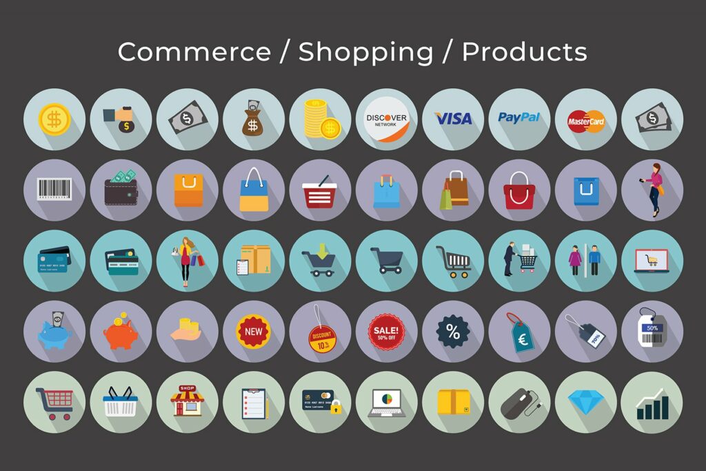 eCommerce / Shopping Vector Icons V2 – MasterBundles