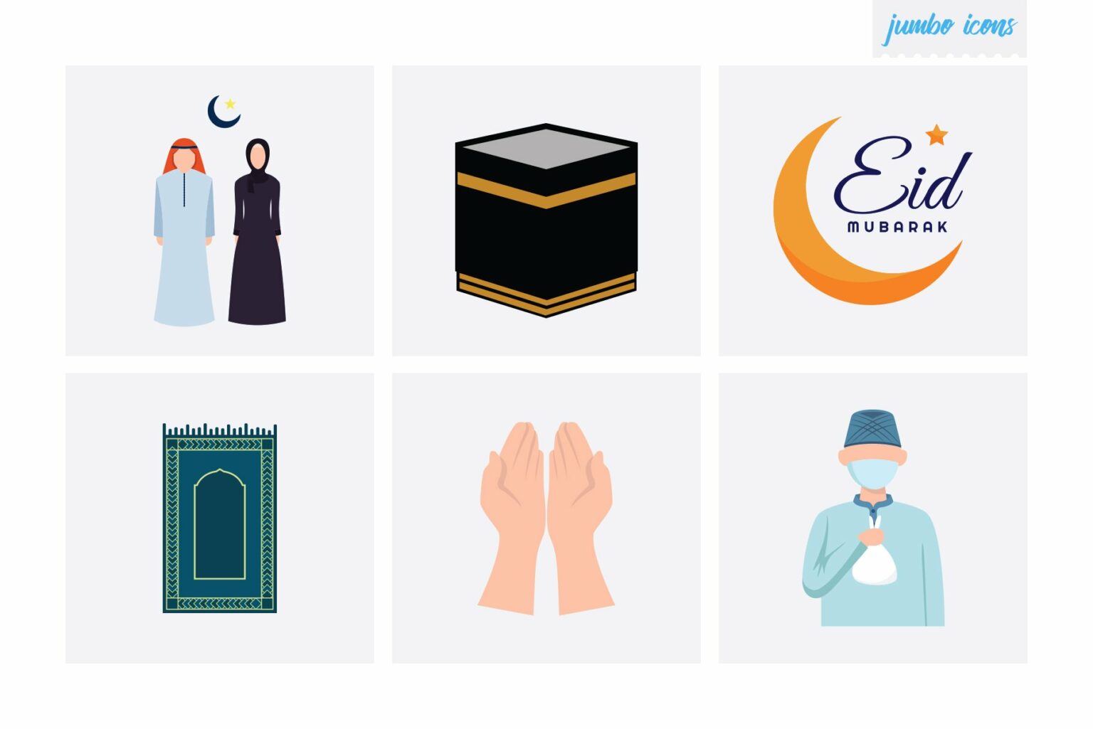 Eid ul Adha - Flat Vector Icons Pack – MasterBundles