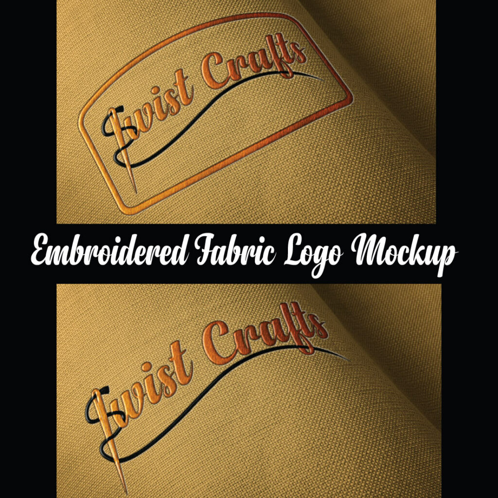 Embroidered Fabric Logo Mockup PSD file - MasterBundles