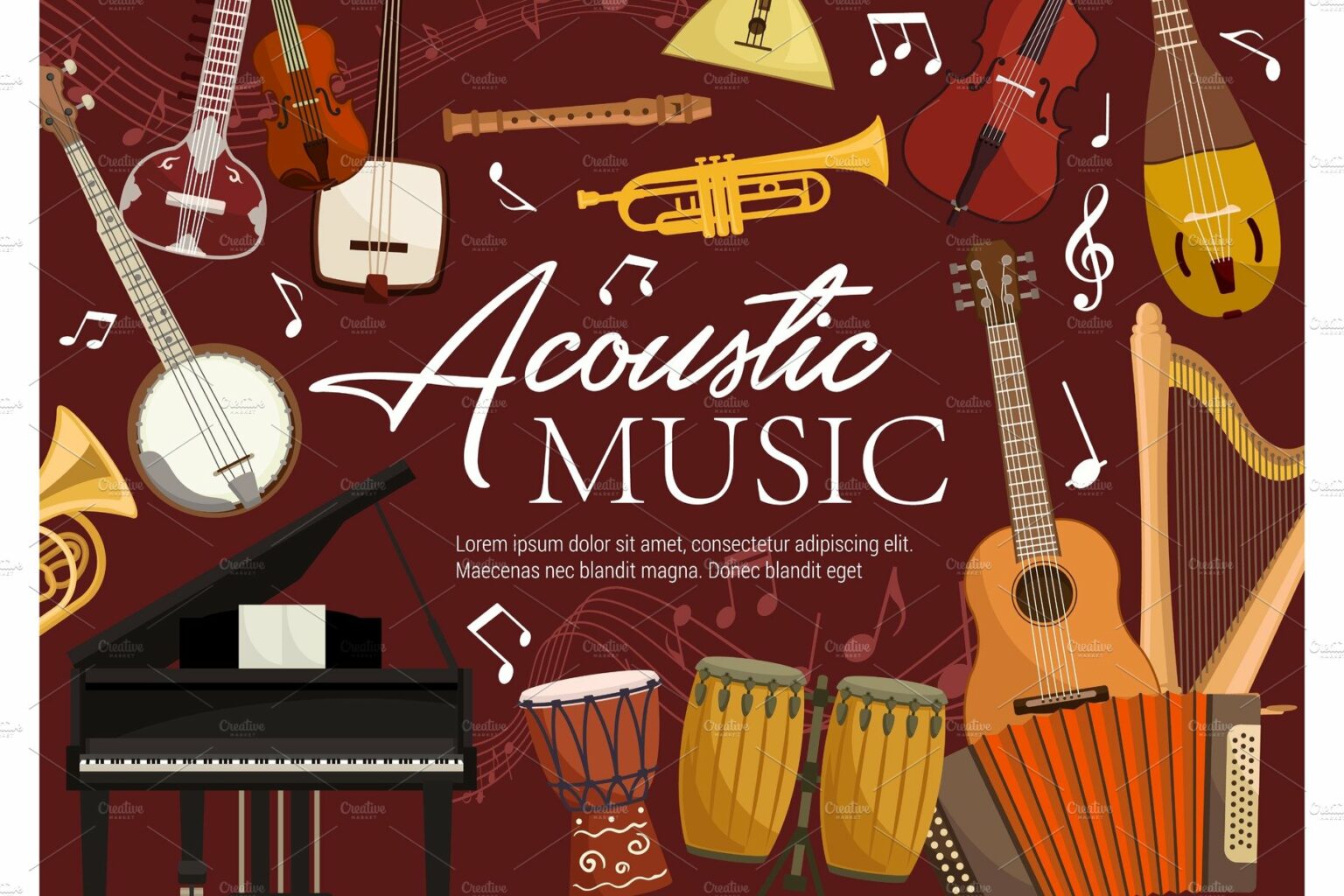Retro musical instruments – MasterBundles