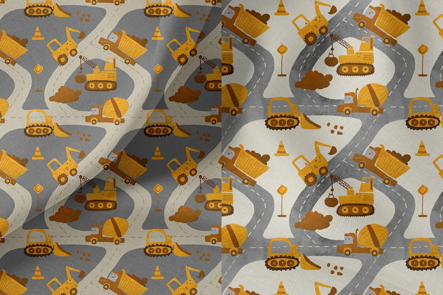 Construction trucks patterns – MasterBundles