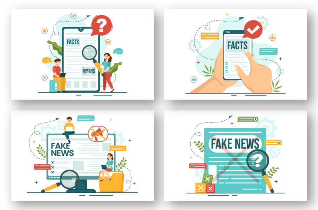12 Fact Check Vector Illustration - MasterBundles