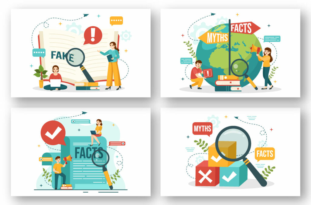 12 Fact Check Vector Illustration - MasterBundles