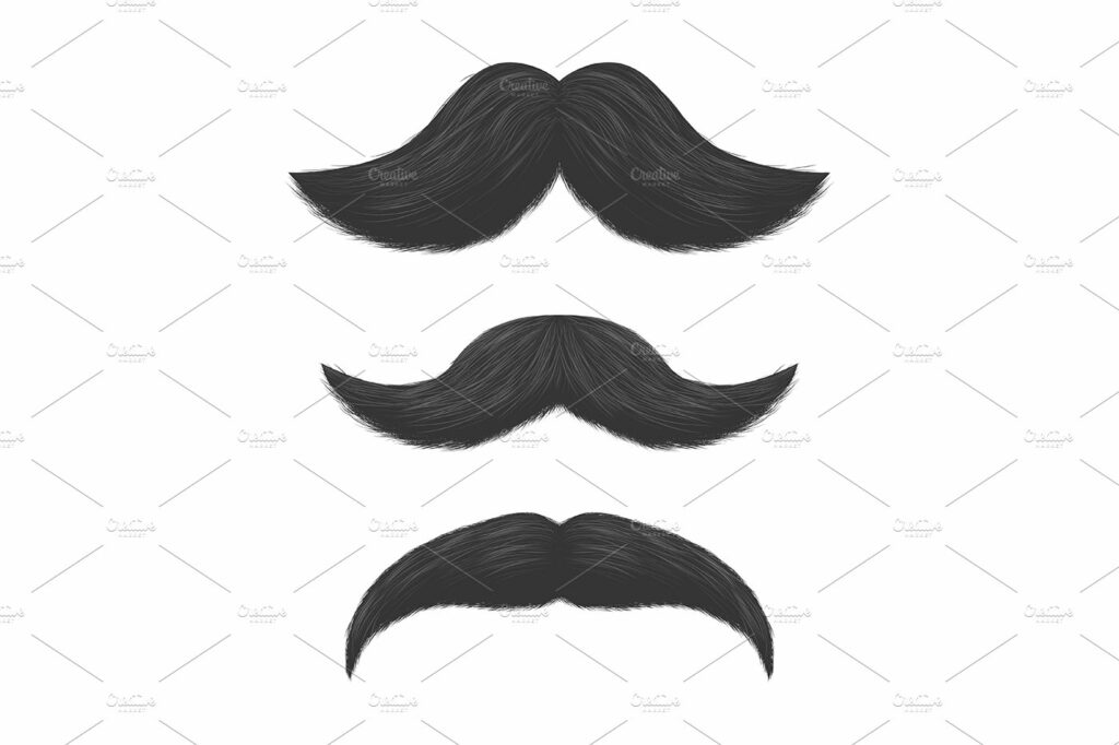 Fake Mustaches. Vector – MasterBundles