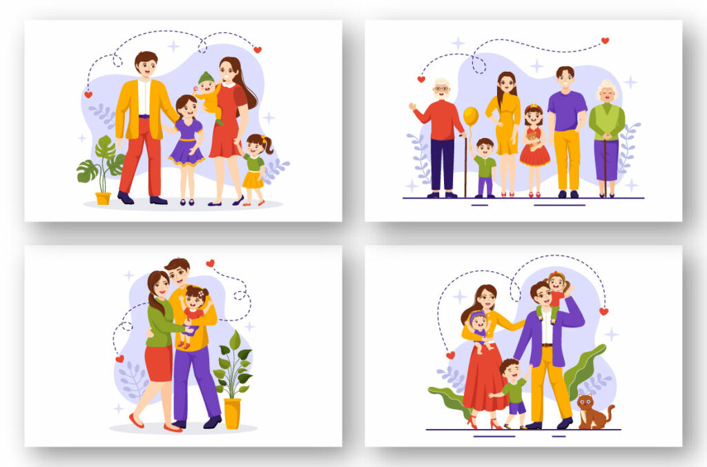 12 Family Values Vector Illustration - MasterBundles