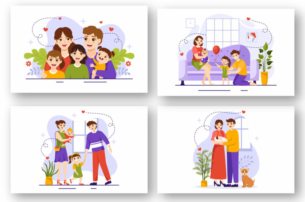 12 Family Values Vector Illustration - MasterBundles