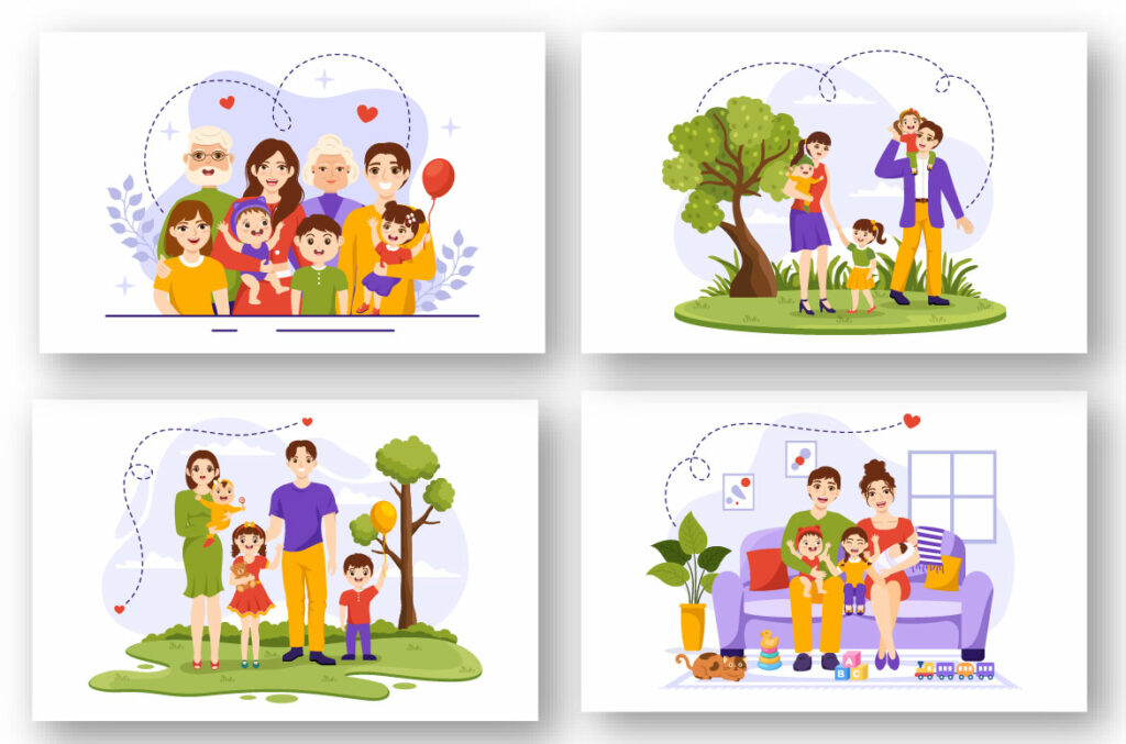 12 Family Values Vector Illustration - MasterBundles