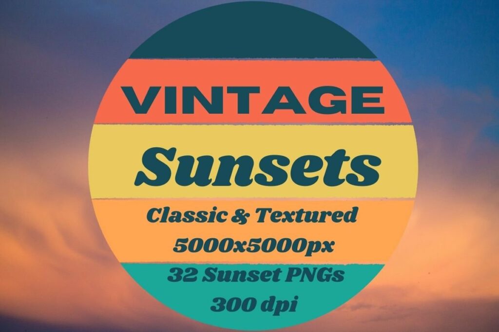 Vintage Sunset Designs – MasterBundles