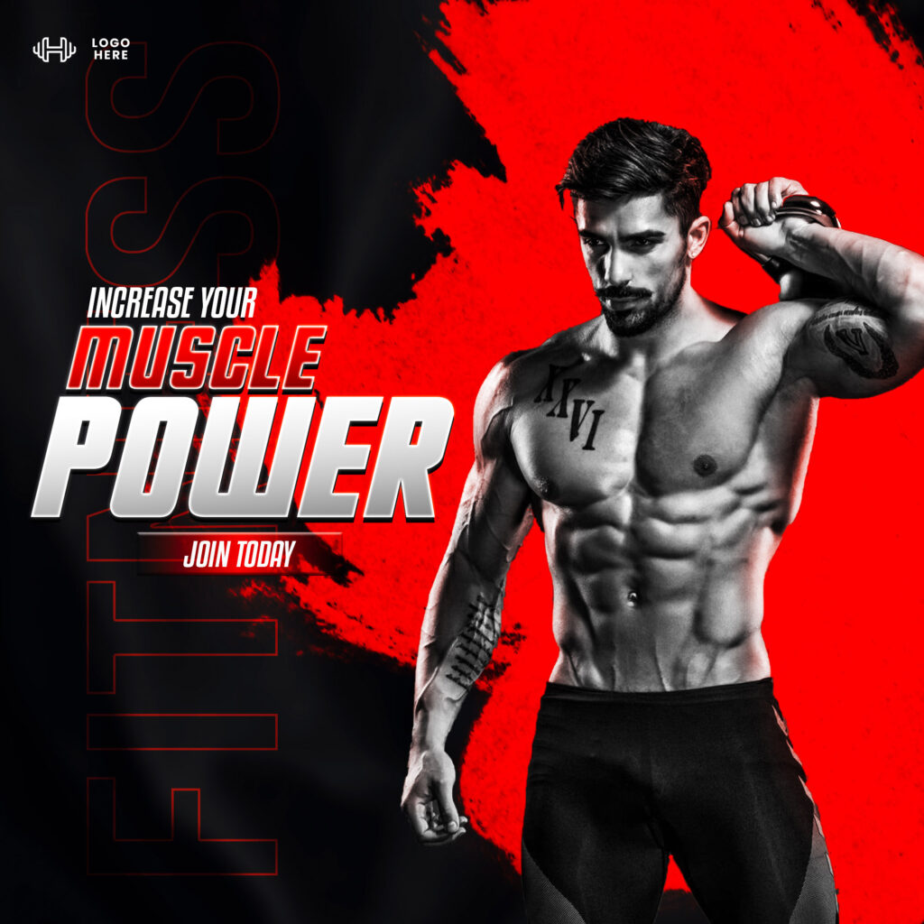 Gym and Fitness / Academia - Social Media Posts Templates - MasterBundles