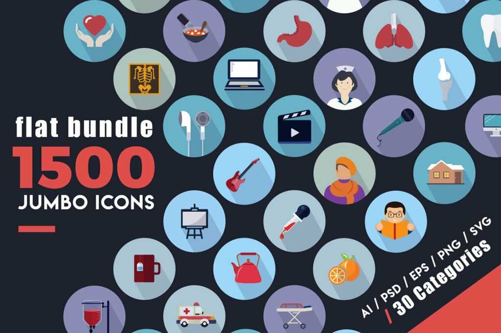 4500 Vector Icons Bundle – MasterBundles
