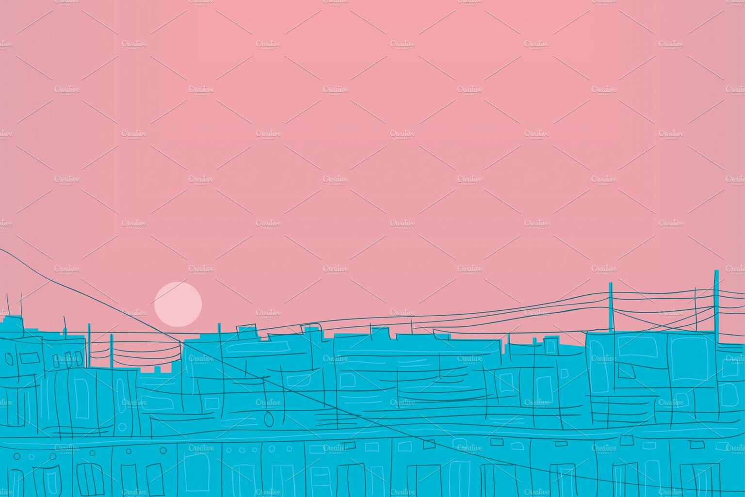 Sunset background – MasterBundles