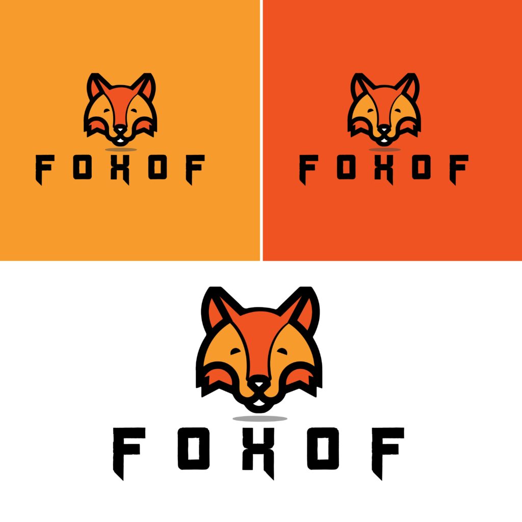 Foxof logo design/ animal logo - MasterBundles