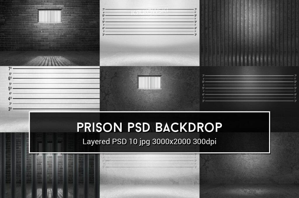 Prison PSD Backdrop – MasterBundles
