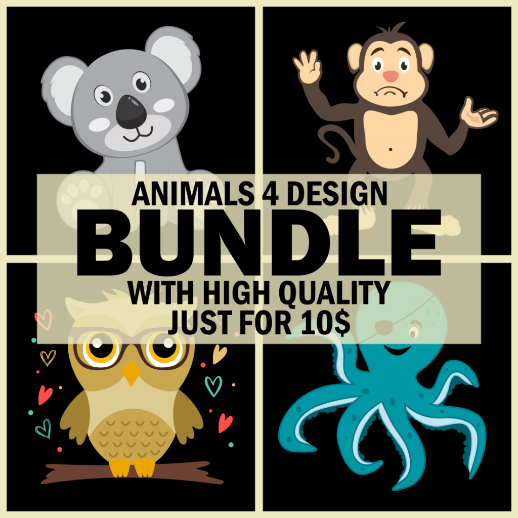 Animals 4 Design Bundle With High Quality Just For 10$ - MasterBundles