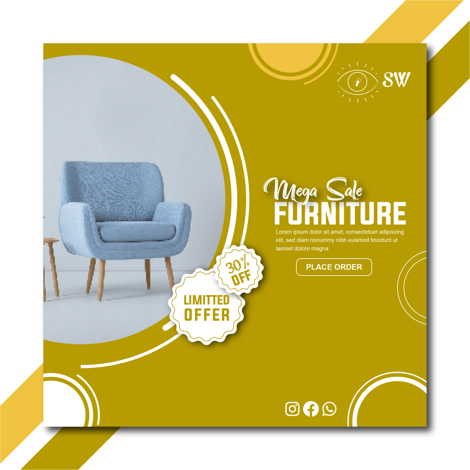 3 Product Poster Design || Instagram Post - MasterBundles