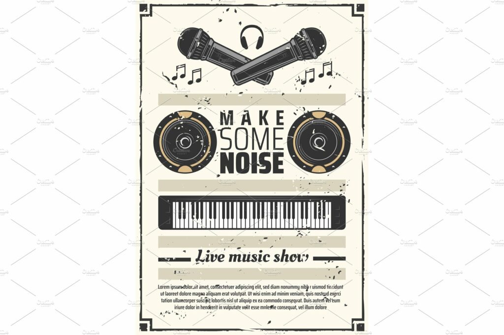 Music show retro poster – MasterBundles