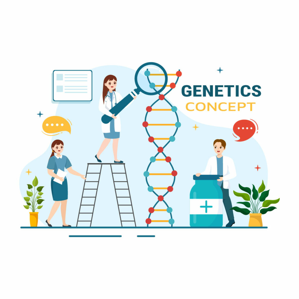 12 Genetic Science Concept Illustration - MasterBundles