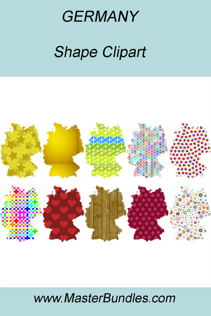 GERMANY SHAPE CLIPART ICONS - MasterBundles